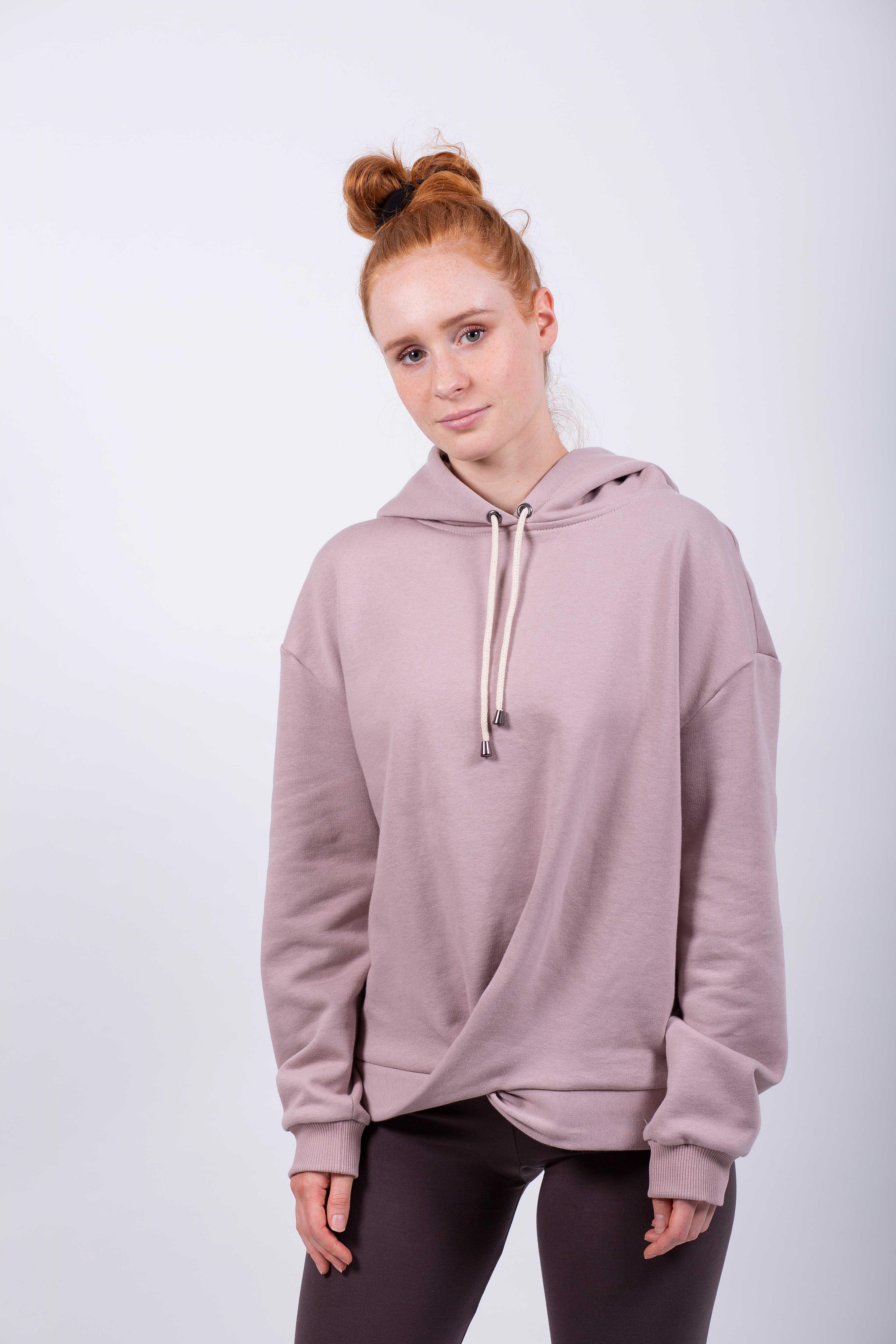 Flying Love Birds - Twisted Hoodie - Rosenholz